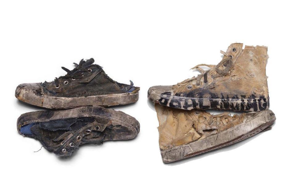 Balenciaga en polémica por colección de tenis destruidos que cuestan ...