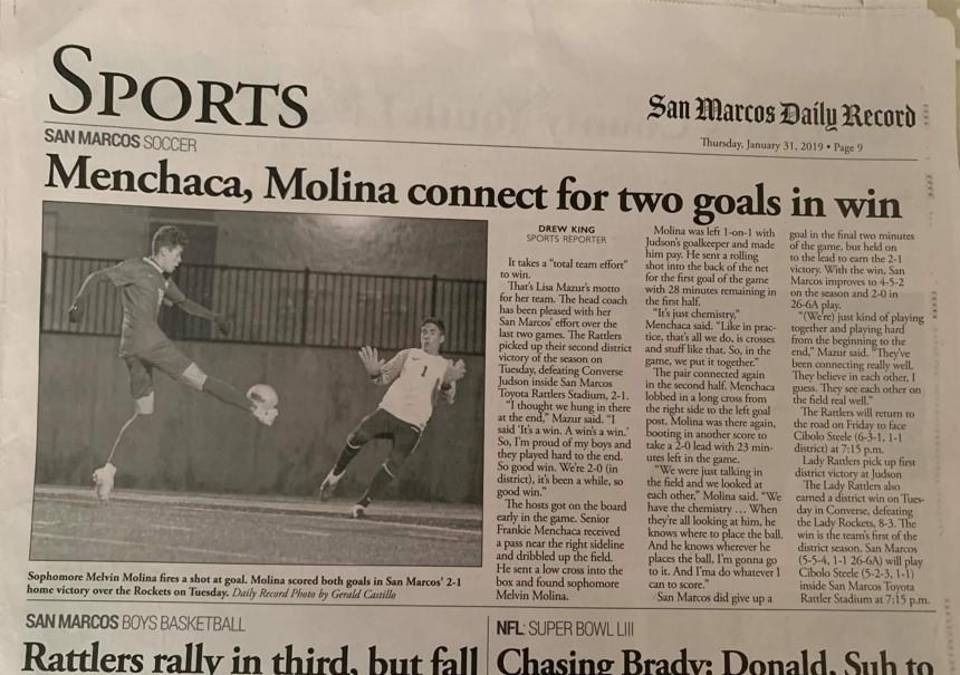 Melvin Molina no pudo cumplir su sueño de jugar en la Selección