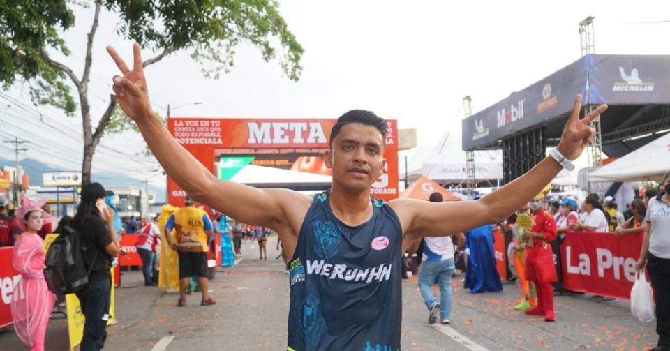Júnior Ávila, ganador de los cinco kilómetros en la categoría libre ...