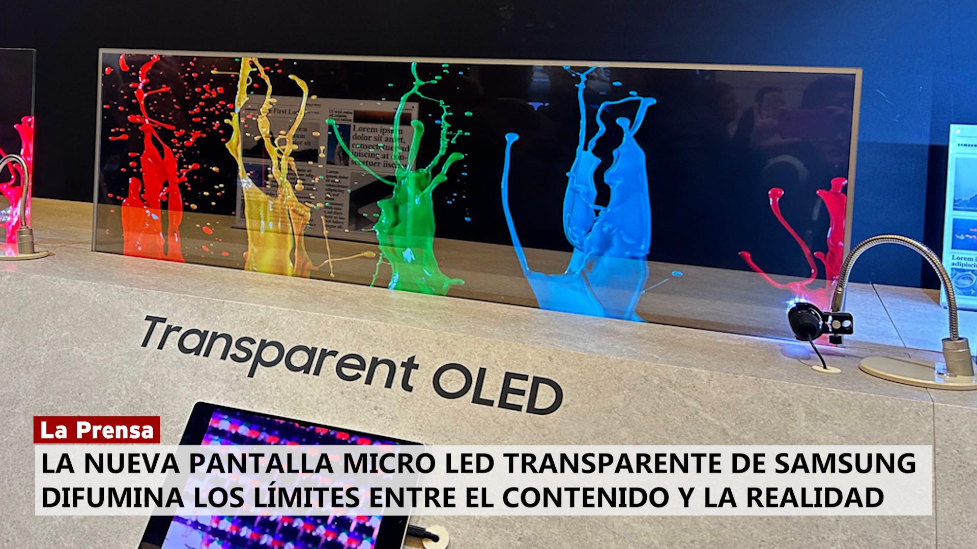 La nueva pantalla MICRO LED transparente de Samsung difumina los ...